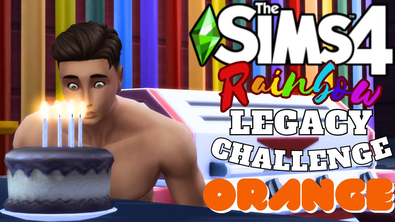 Sims 4 The Rainbow Legacy Challenge: ORANGE GEN #2 (First To Age Up and ...
