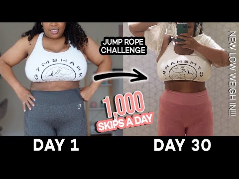 Jump Rope Workout Transformation (1,000 Jumps) For +30 Days | FAT BURNING 🔥 Plus Size Fitness