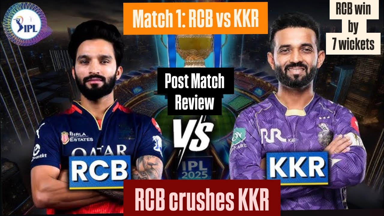 IPL 2025 Match 1: RCB vs KKR | Post match Analysis #rcbvskkr #kkrvsrcb ...