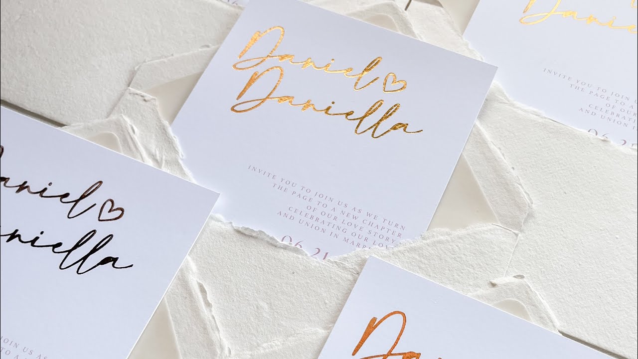 daniel & daniella | dainty minimalist wedding invitation suite in ...