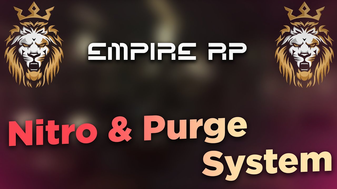 Nitro & Purge System | Empire Roleplay - YouTube