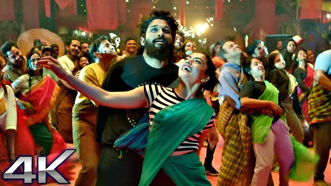 Angaaron 4K SONG VIDEO 60FPS 2160P - Allu Arjun, rashmika mandanna ...
