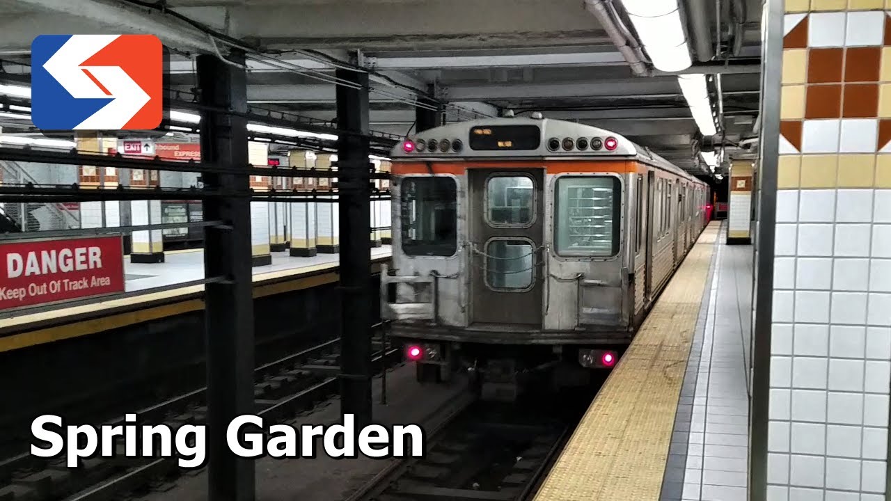 SEPTA Broad Street Line 60FPS: Railfanning at Spring Garden! - YouTube