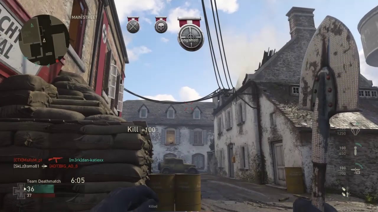 Call of Duty WW2 Epic Throwing Knives - YouTube