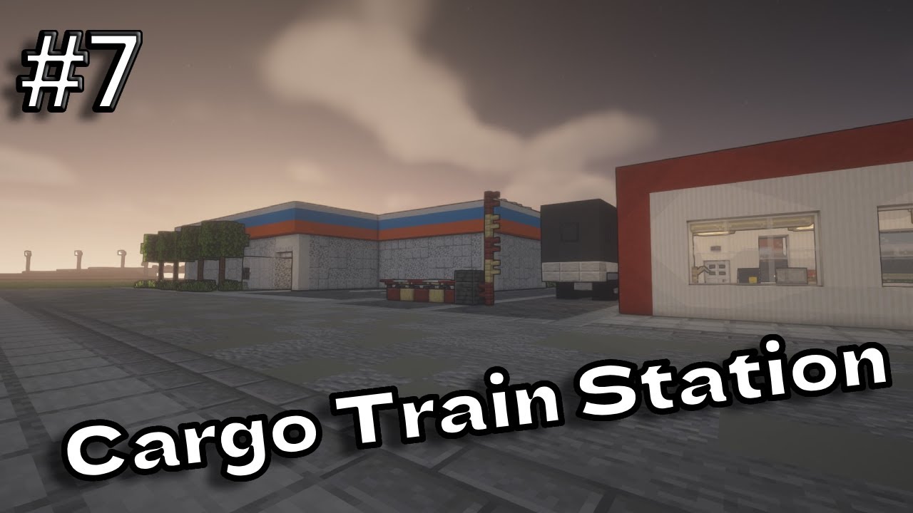 Minecraft City Building #7 | Cargo Train Station - YouTube