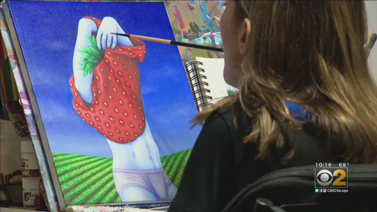 Paralyzed By Gunshots, Artist Learns To Paint With Mouth - YouTube