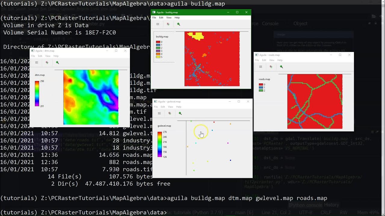 Tutorial: Map Algebra with PCRaster in Python - YouTube