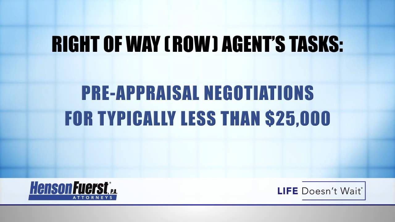 What is a ROW Agent | HensonFuerst | Land Condemnation Attorneys - YouTube