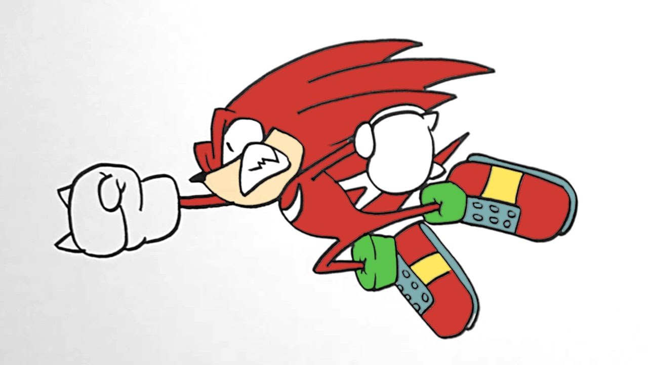 How to Draw KNUCKLES PUNCH - YouTube