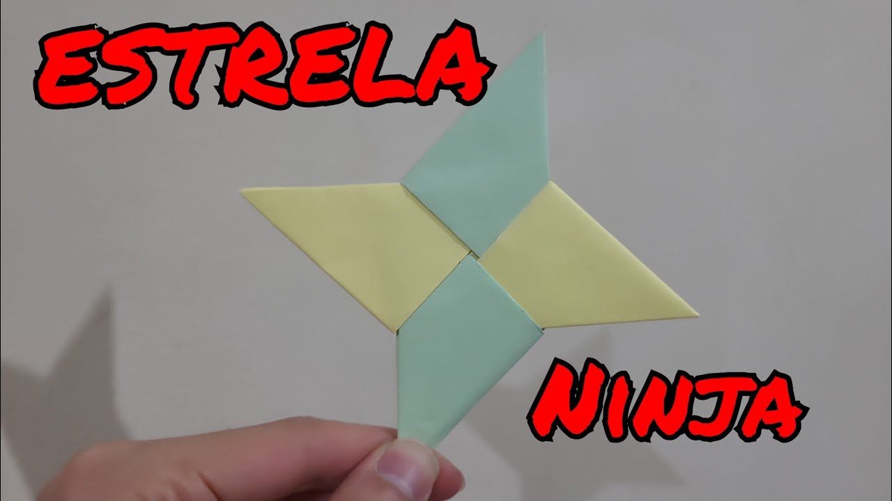 ORIGAMI SHURIKEN - PASSO A PASSO SIMPLES DE COMO FAZER A ESTRELA NINJA ...