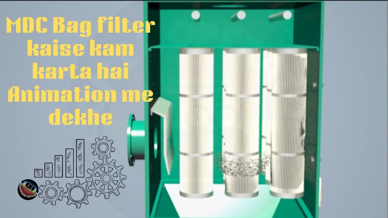MDC bag filter working Animation | Machenical Dust collector |Ash handling system ...