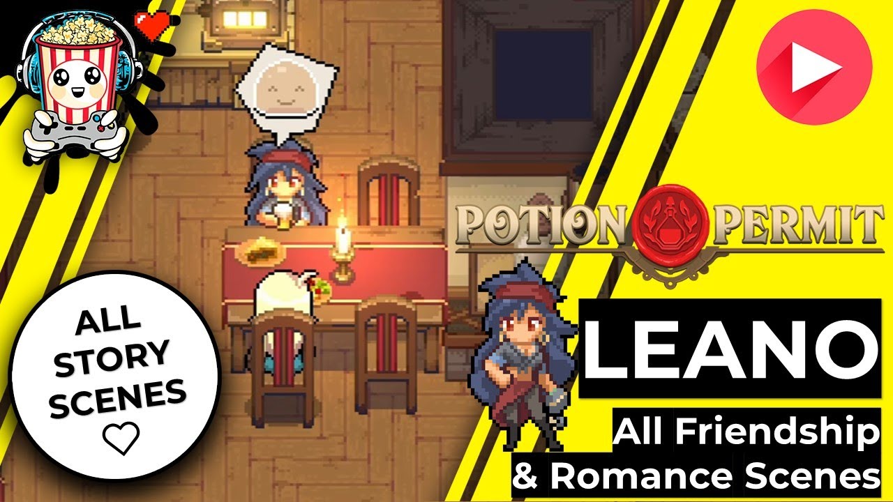 Potion Permit: Leano – All Friendship & Romance Scenes (+ Confession ️ ...