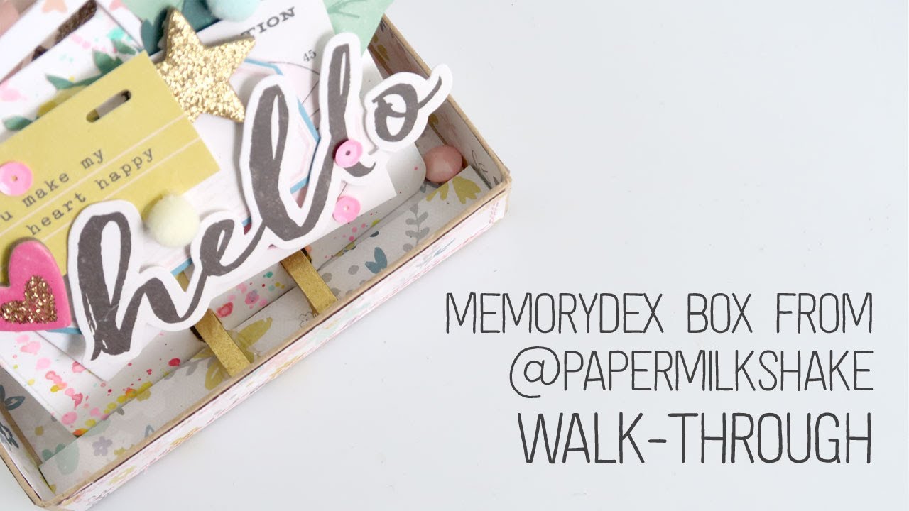 Memorydex Box Walk-Through // Incoming mail from @papermilkshake - YouTube