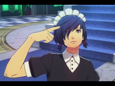 Persona 3 Dancing Moon Night - Maid Minato/Makoto DLC Costume - YouTube