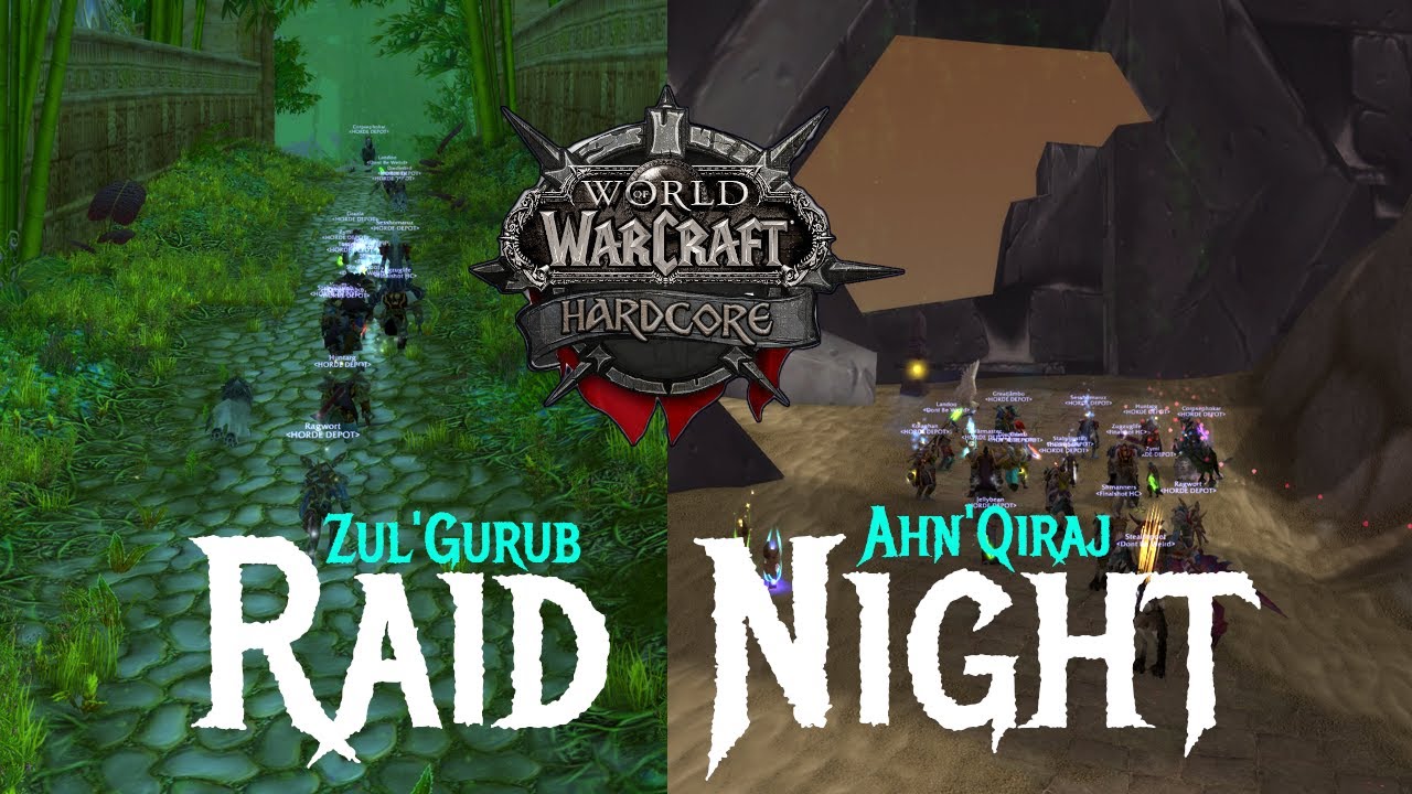 Raid Night | AQ | ZG | #wowhc | #classichc - YouTube