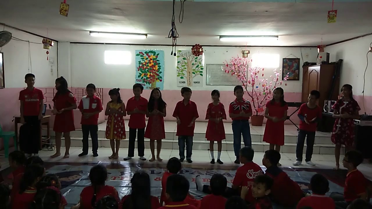 Xin Nian Kuai Le SD Permata Monika Bekasi - YouTube