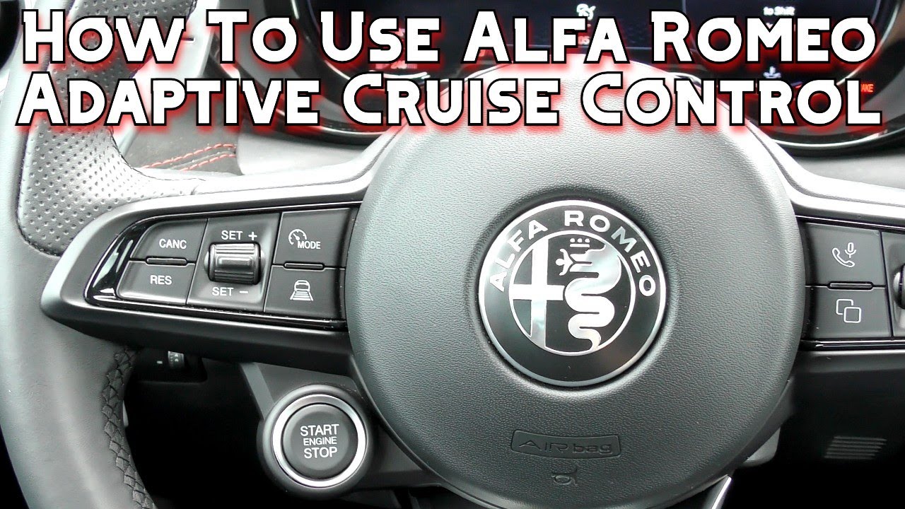 How To Use Alfa Romeo Adaptive Cruise Control - YouTube