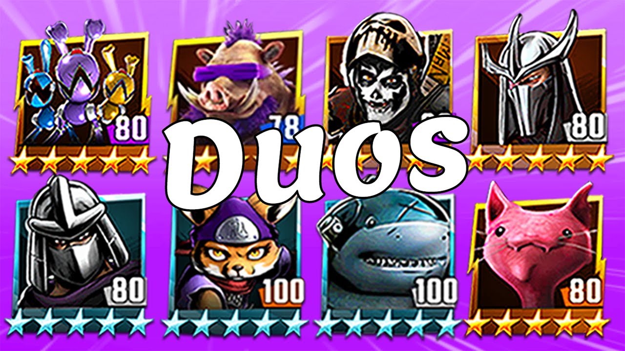 TMNT Legends Best Duo Teams Combination - YouTube
