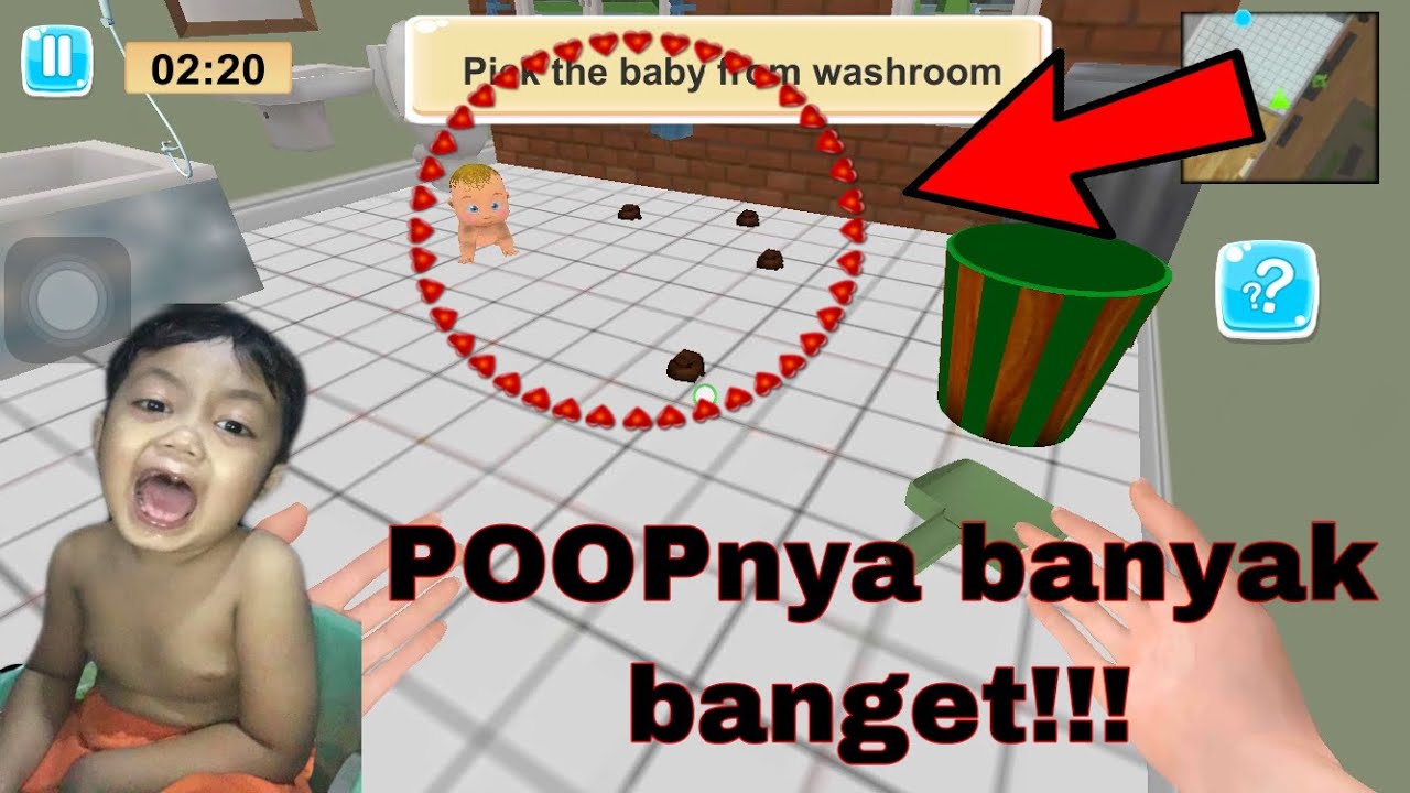 Kevin main GAME MENGURUS BAYI LUCU?!! - YouTube