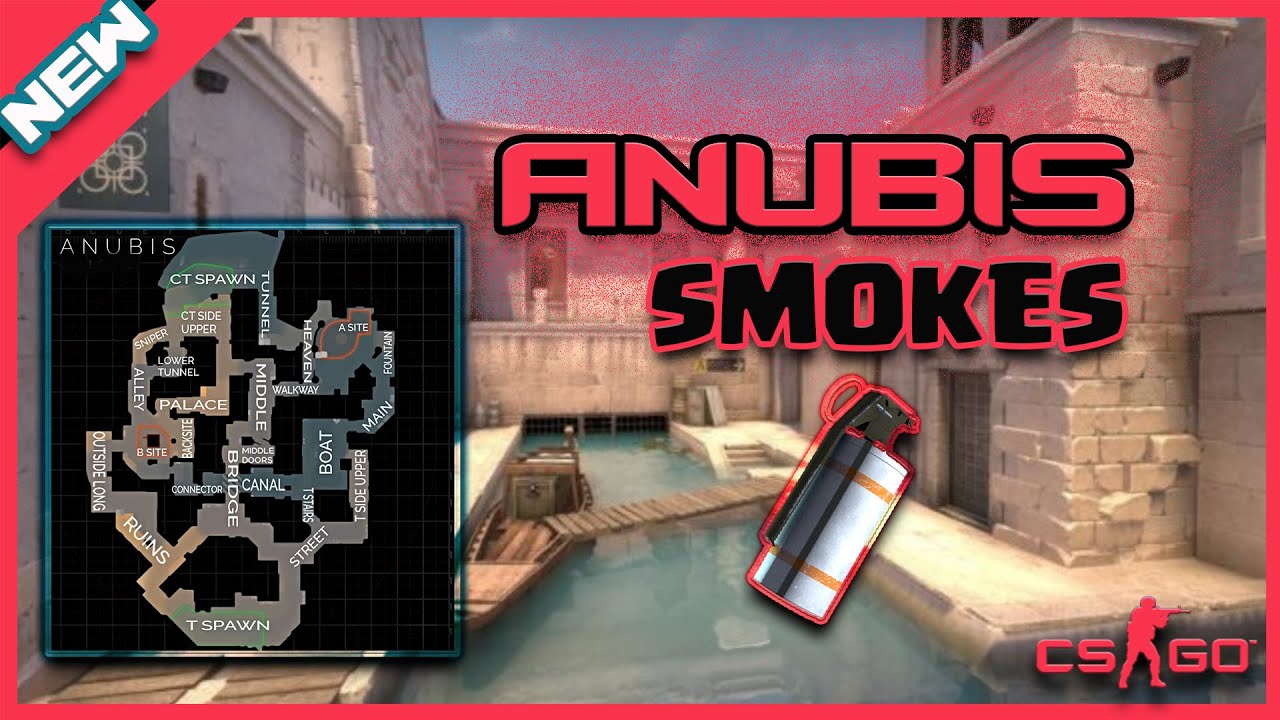 Top 8 Anubis Smokes - CS:GO - YouTube