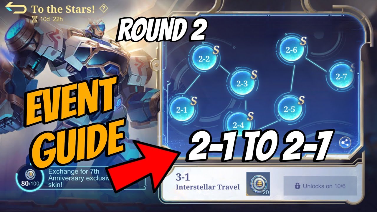 ROUND 2 "TO THE STARS" EVENT GUIDE 2-1 to 2-7 | MLBB 7th Anniversary ...