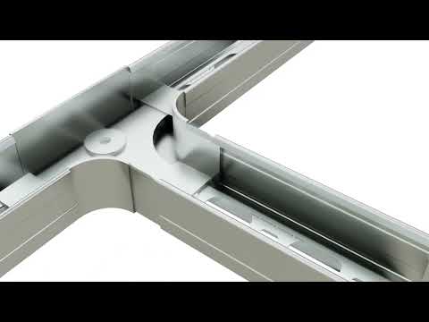 How to make a T-intersection to lighting support rail?