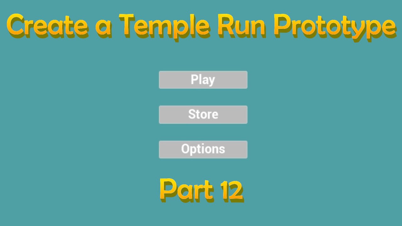 UE5.0 Temple Run Tutorial: Part 12 | Adding a Main Menu UI - YouTube