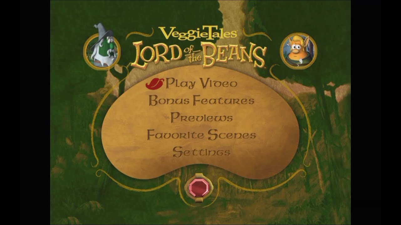 Veggietales Lord Of the Beans DVD - Menu Walkthrough - YouTube