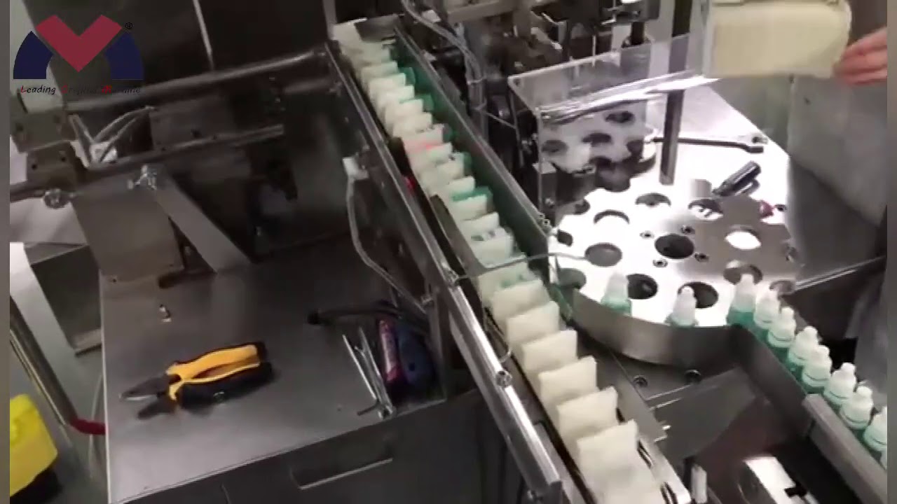 Standard spray medicine bottle boxing machine - YouTube