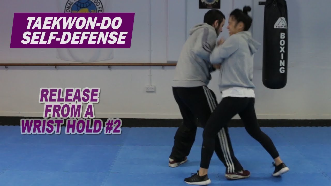 Taekwon-Do Self-Defense: Release from a wrist hold #2 - YouTube