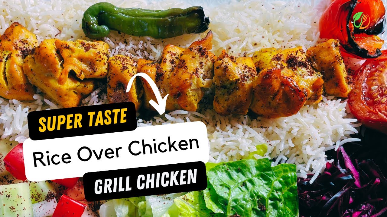 Rice Over Chicken | Chicken Kebob Recipe | Afghan Chicken Kabob (Mouth ...