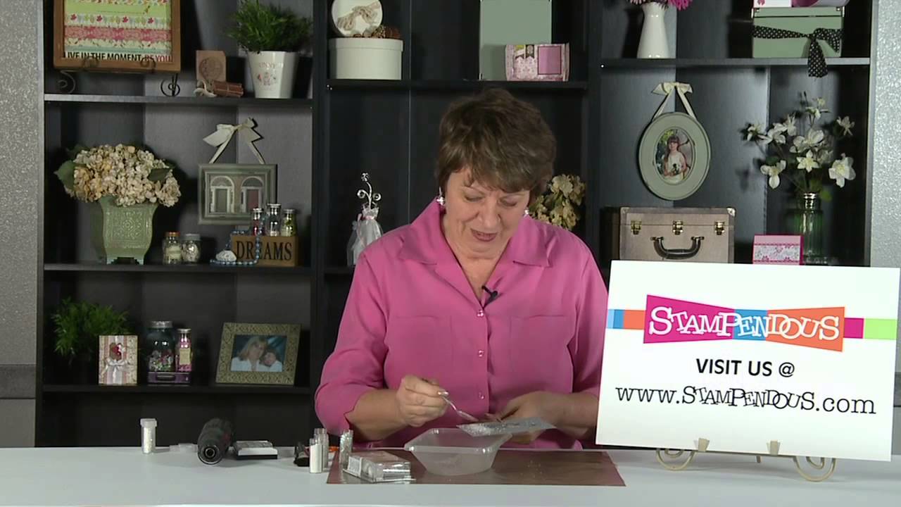 How to Create Snow for Paper Crafts - YouTube