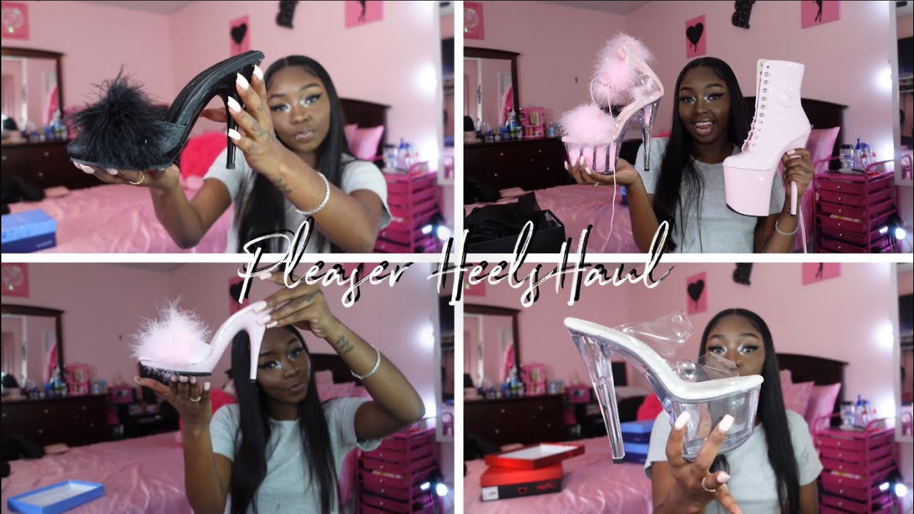 Mini Pleaser Heels Try On Haul Youtube