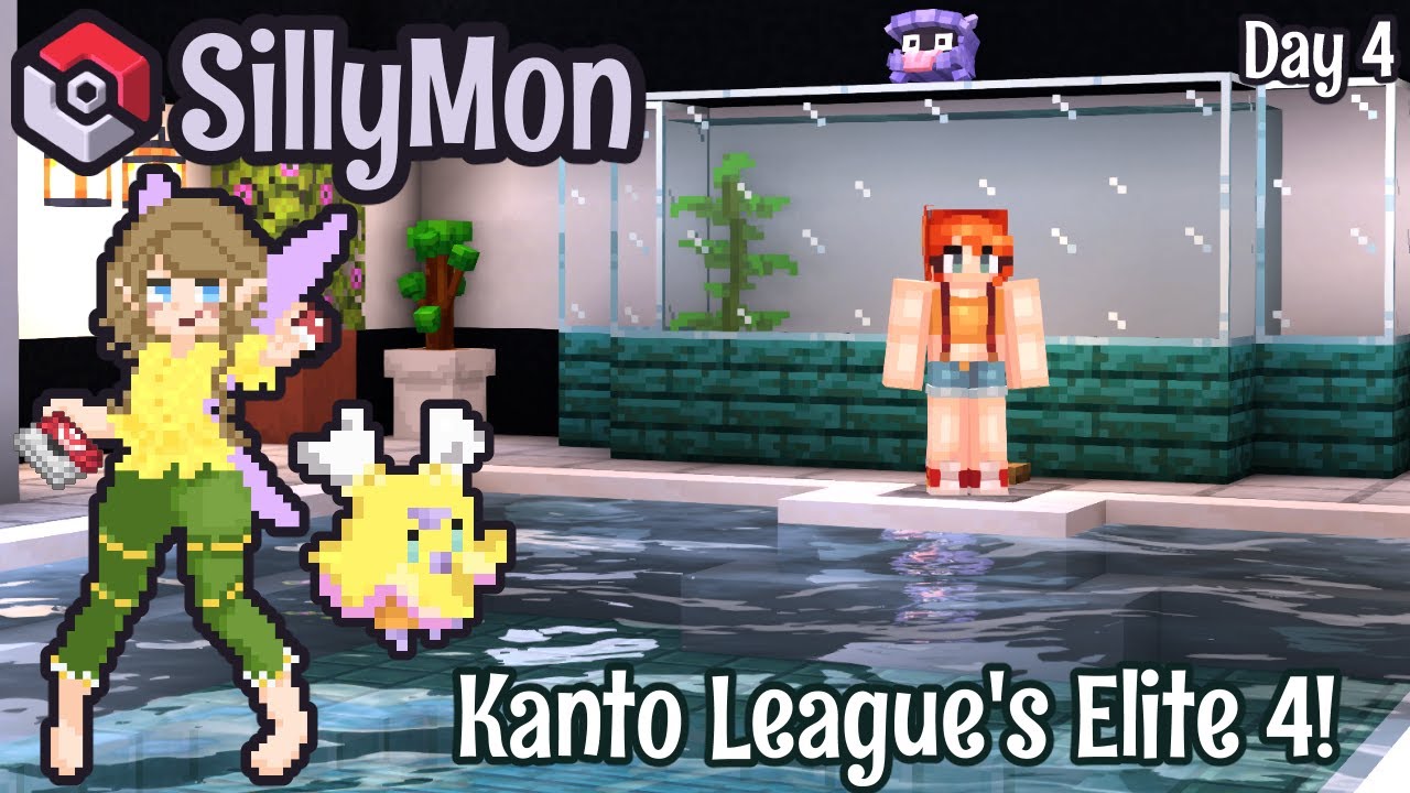 Minecraft [SillyMon Day4 P2] 💿defeating Kanto's League?📀 12/05 🐛 - YouTube