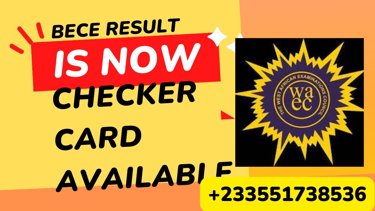 BECE RESULT IS OUT West African Examinations CouncilWAEC eResults - YouTube