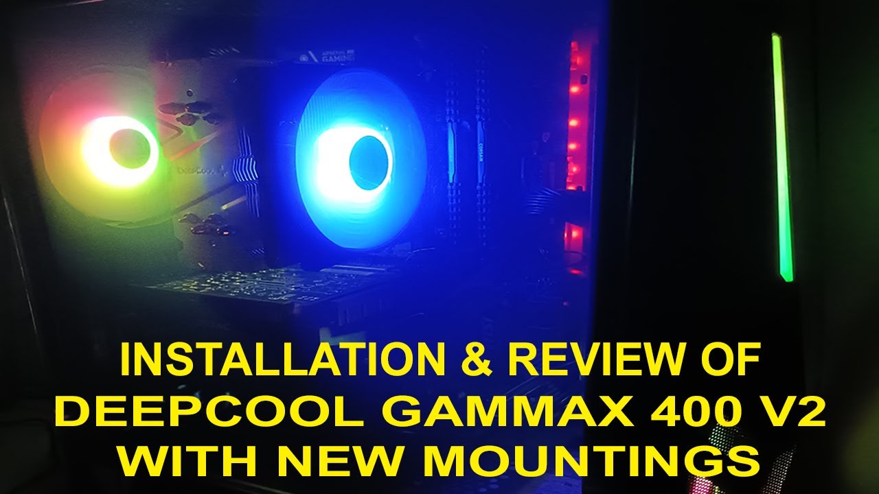Deepcool Gammax 400 V2 with new mountings - Installation & Review - YouTube