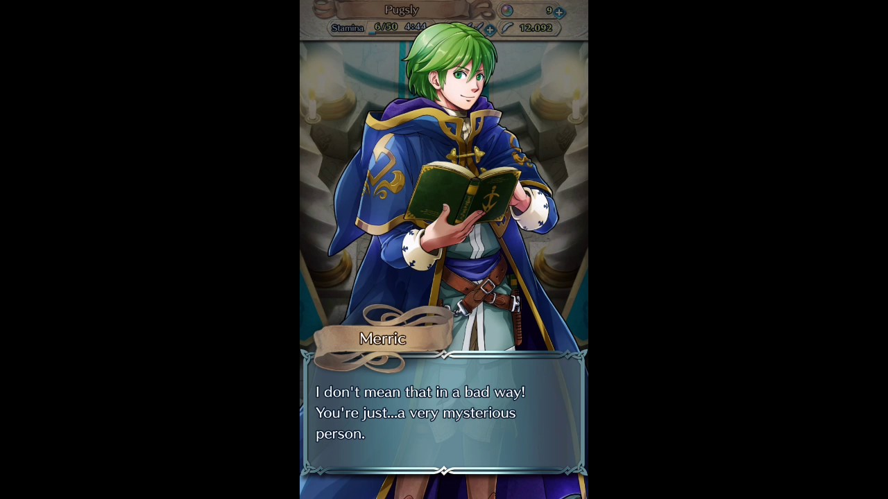 Fire Emblem Hero's - 5* Max Level Merric special conversation - YouTube