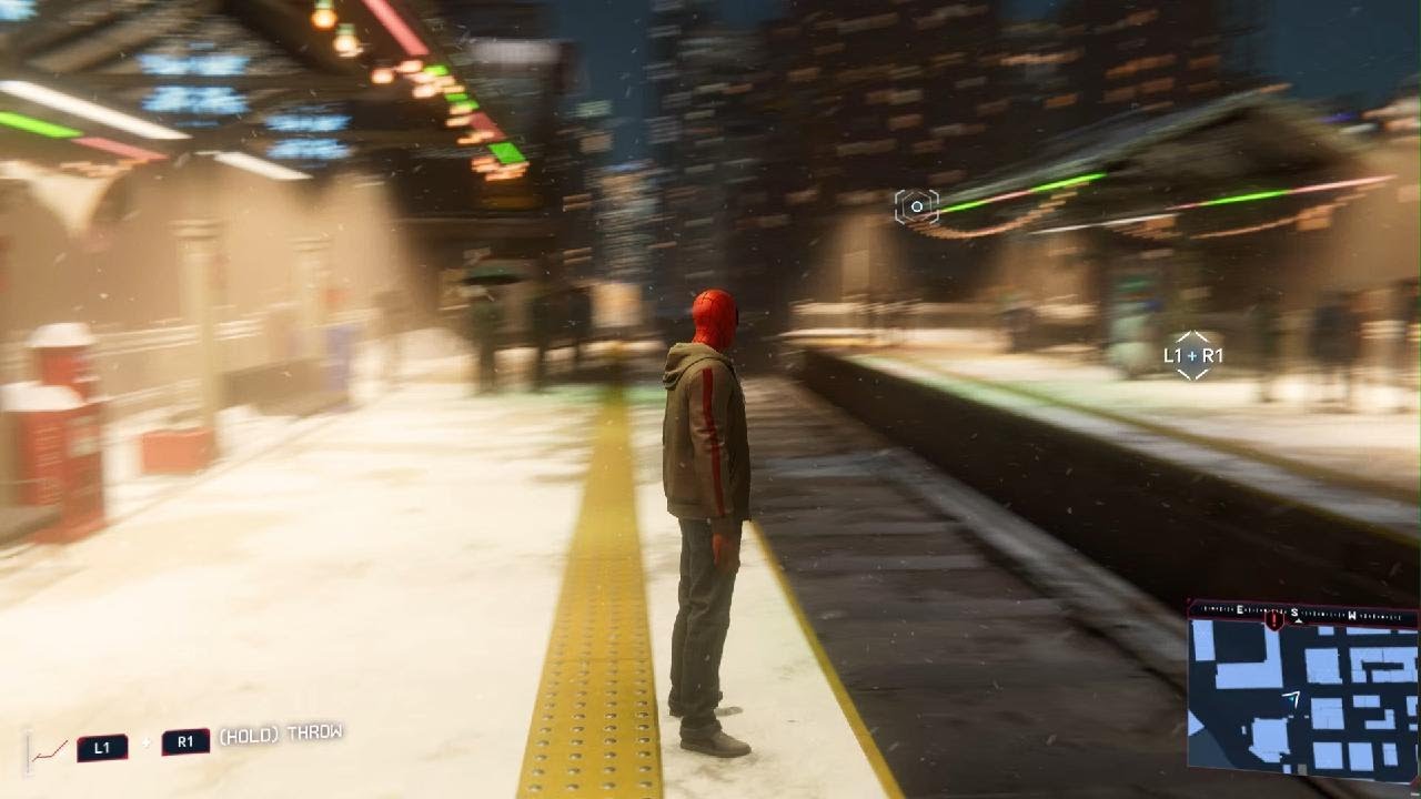 Marvel's Spider-Man: Miles Morales waiting for my train to arrive - YouTube