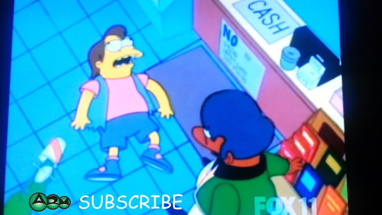 Simpsons: Nelson Leaves His Body To "Ha Ha Bart" - YouTube