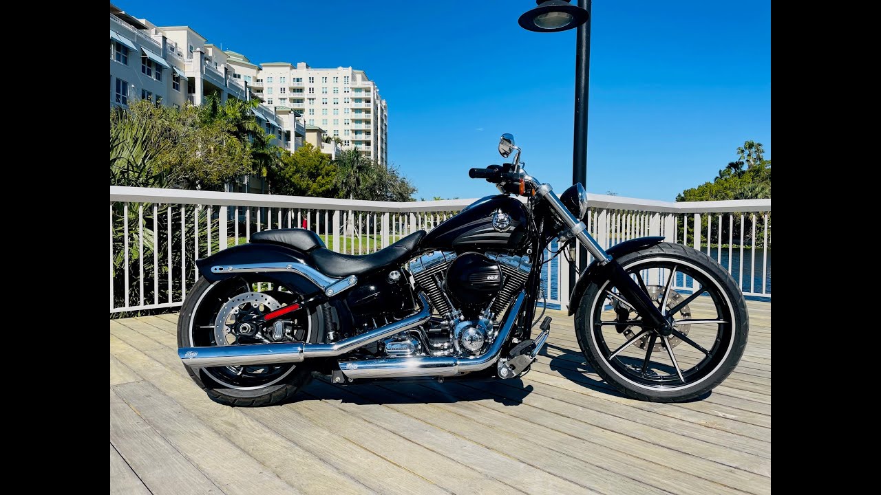 2016 Harley Davidson Breakout lowered, customized Super cool - YouTube