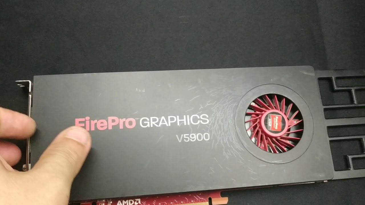Card Firepro V5900, 2gb ddr5, 256 bit. - YouTube