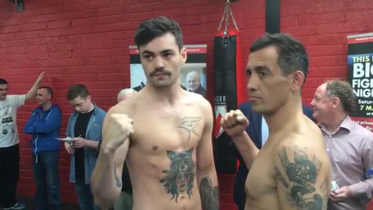 Weigh in & Head to Head - Tyrone McKenna Vs Kevin McCauley - YouTube