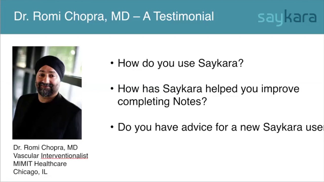 How to reduce Burnout using a AI Based Clinical Assistant Webinar with Dr Paramjit Romi Chopra ...