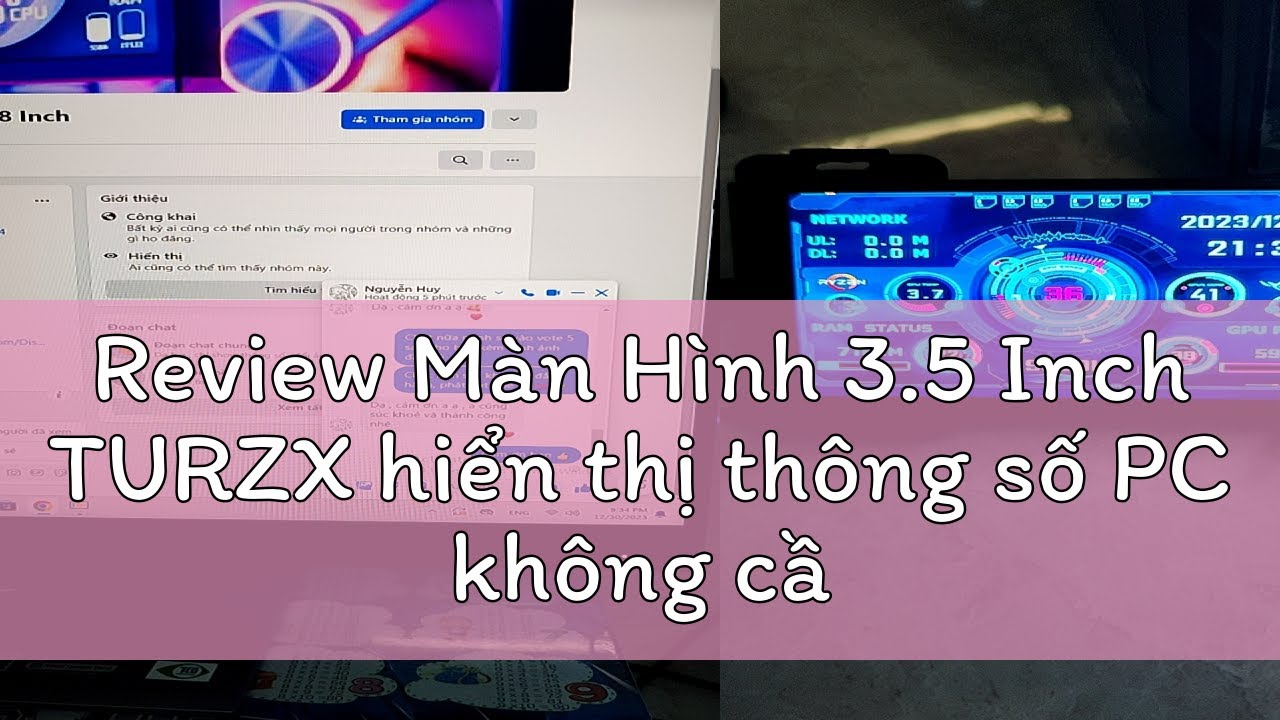 Review Màn Hình 3.5 Inch TURZX hiển thị thông số PC không cần AIDA64 ...