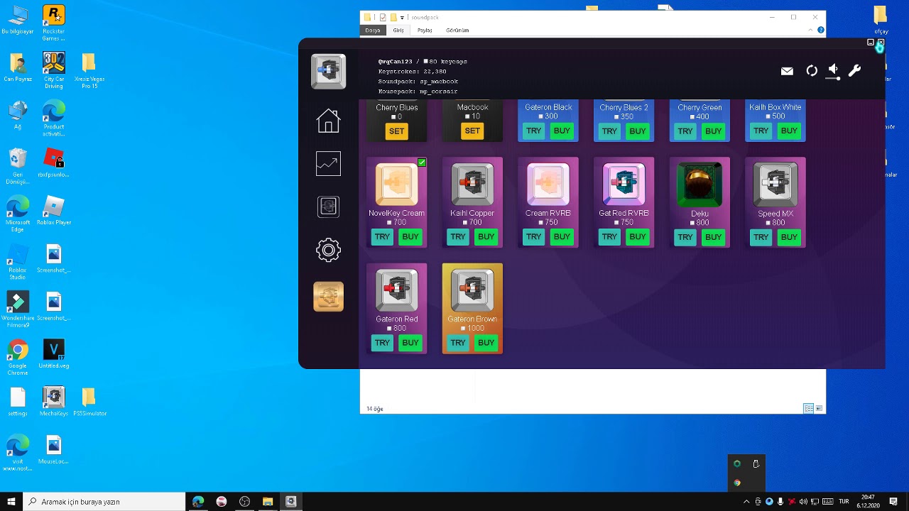 MECHA KEYS BEDAVA SWİTCHLER - YouTube