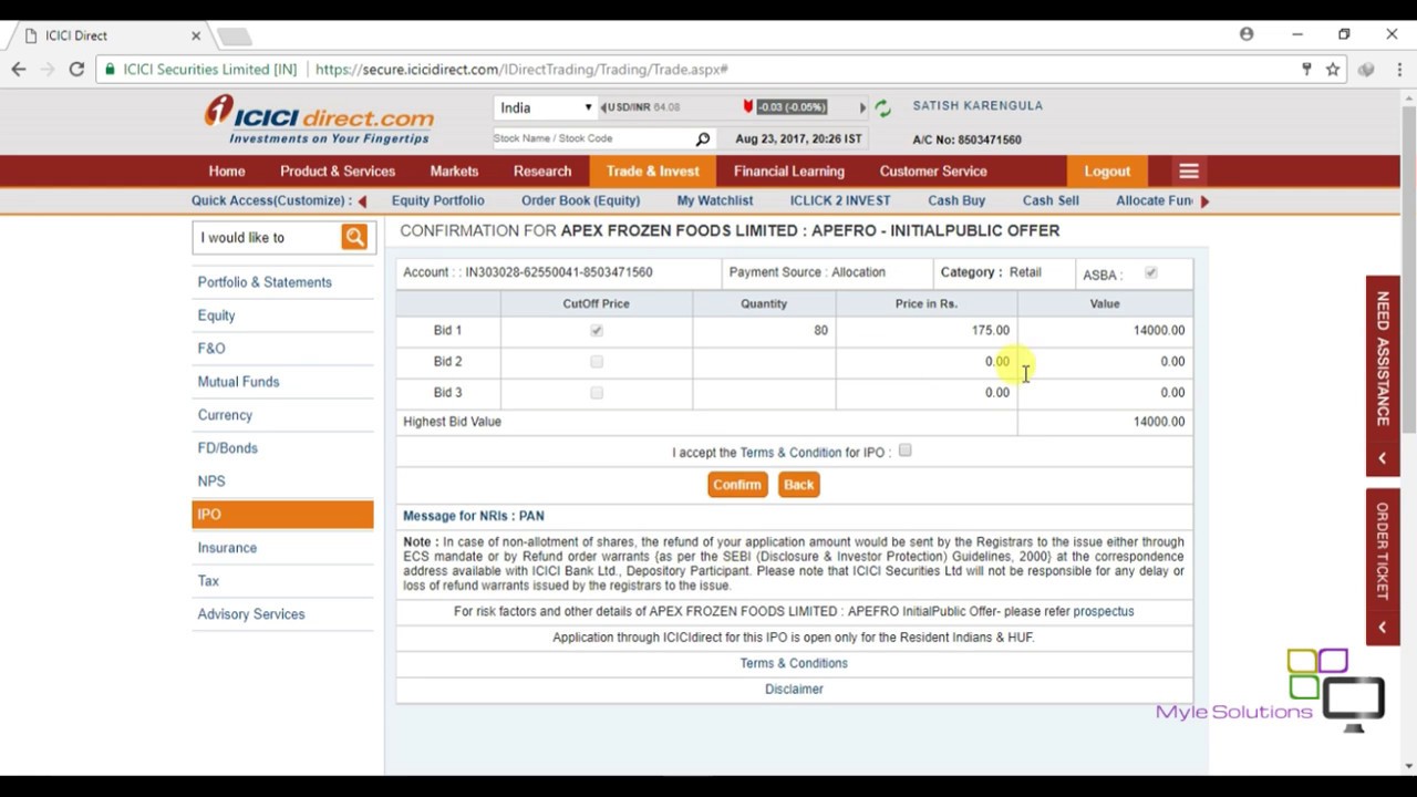 How to Buy / Apply IPO from DMAT account / icicidirect 2017 latest ...