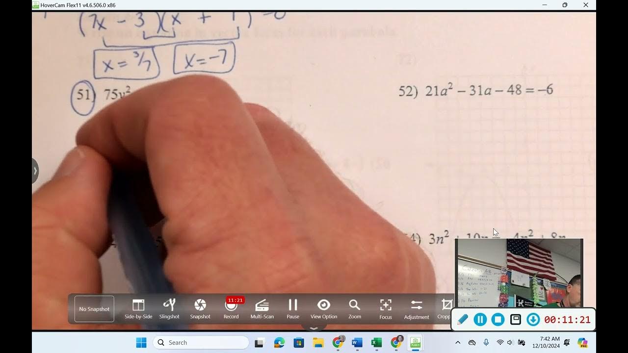 Alg2 Review 41-60 - YouTube