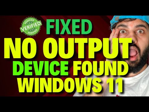 No Output Device Found Windows 11 - YouTube