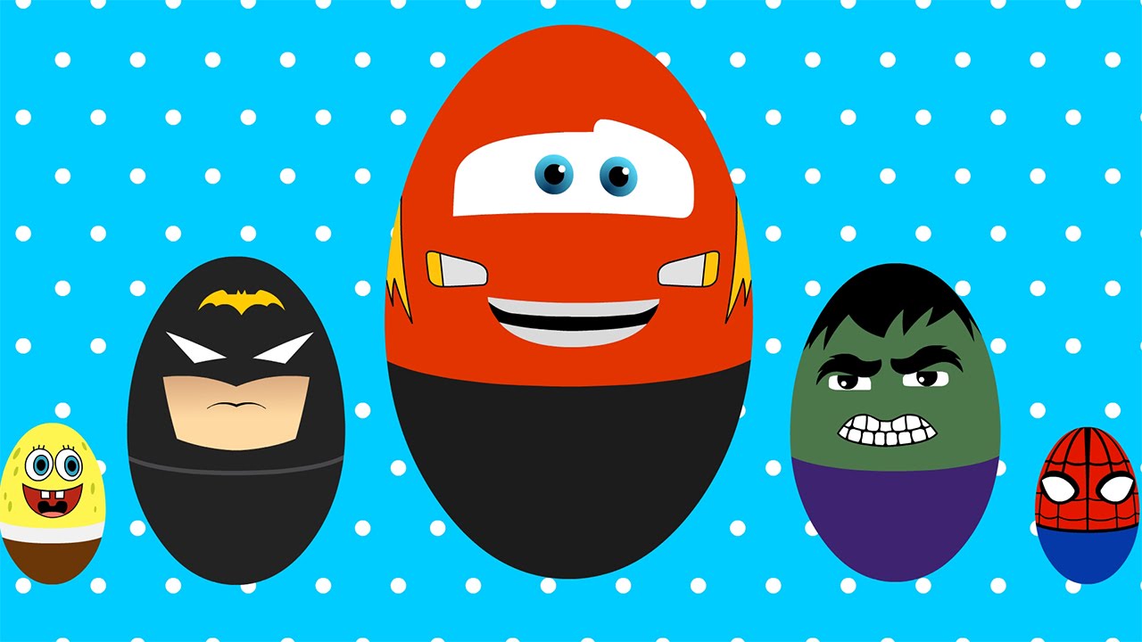 super hero surprise egg - surprise egg finger family - YouTube