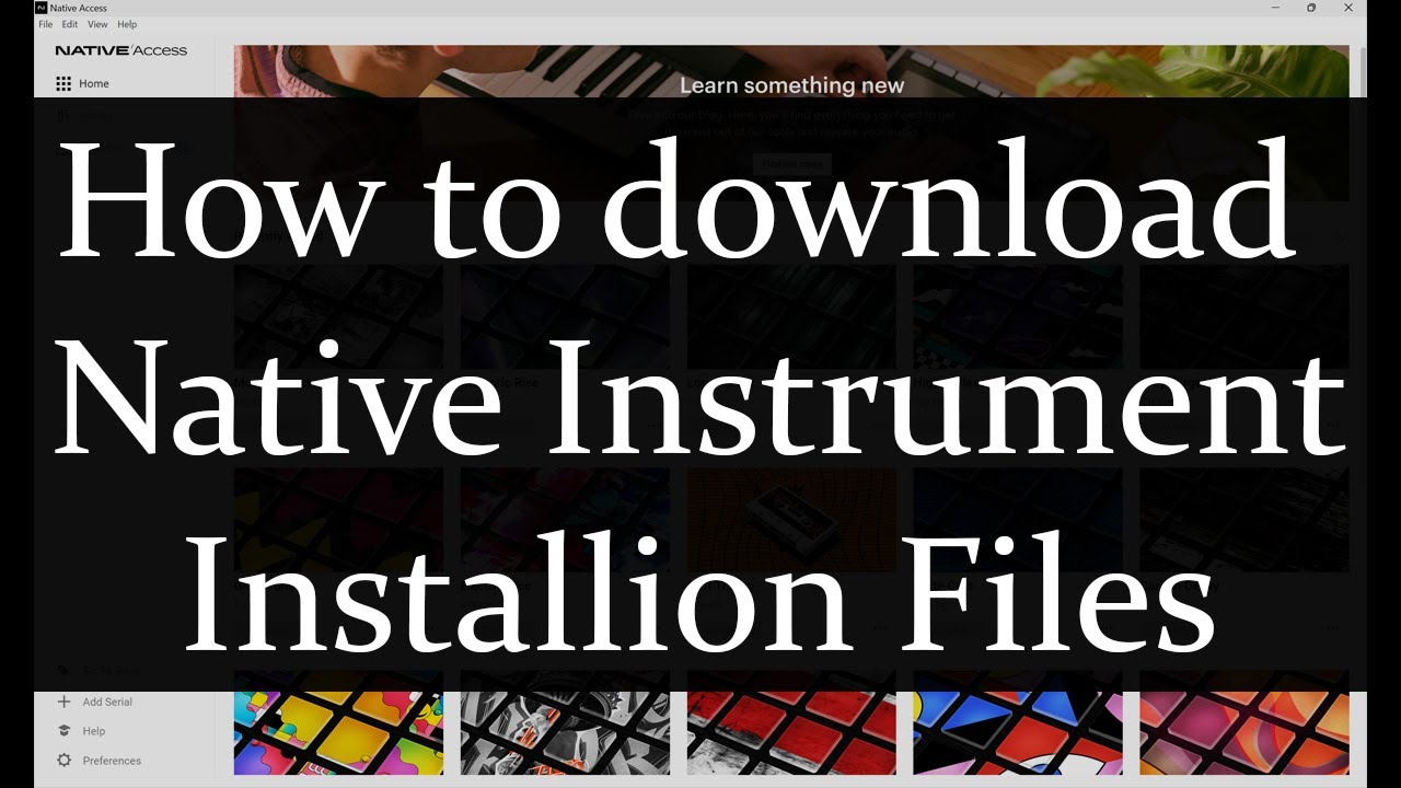 How to Download Native Instruments Installation Files Permanently - YouTube